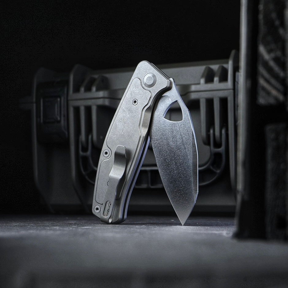 Multiverse | Stonewash & Titanium – CornCraft Knives